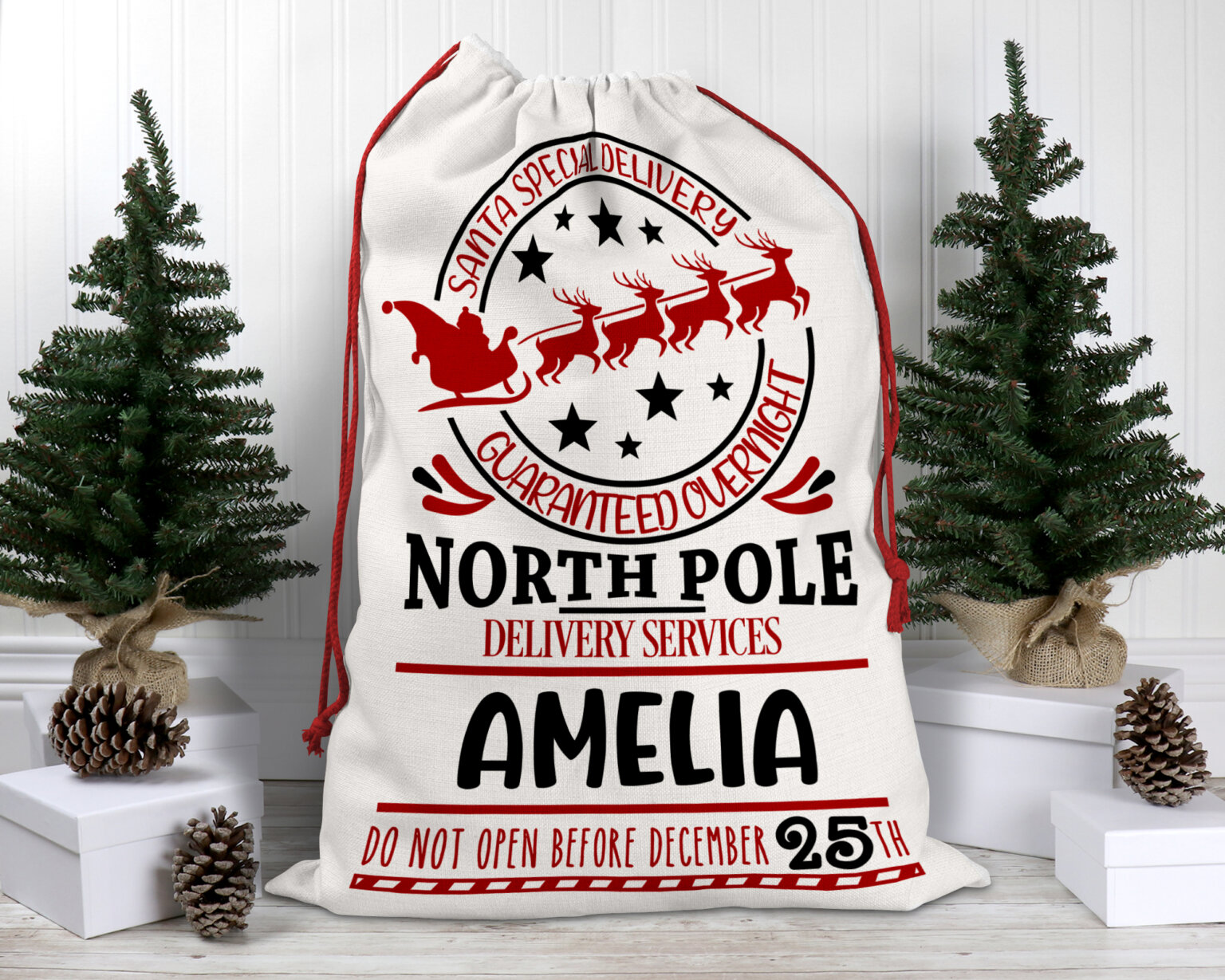 Custom Santa Delivery Sack With Quality Stamp - Fast, Quality Printing ...